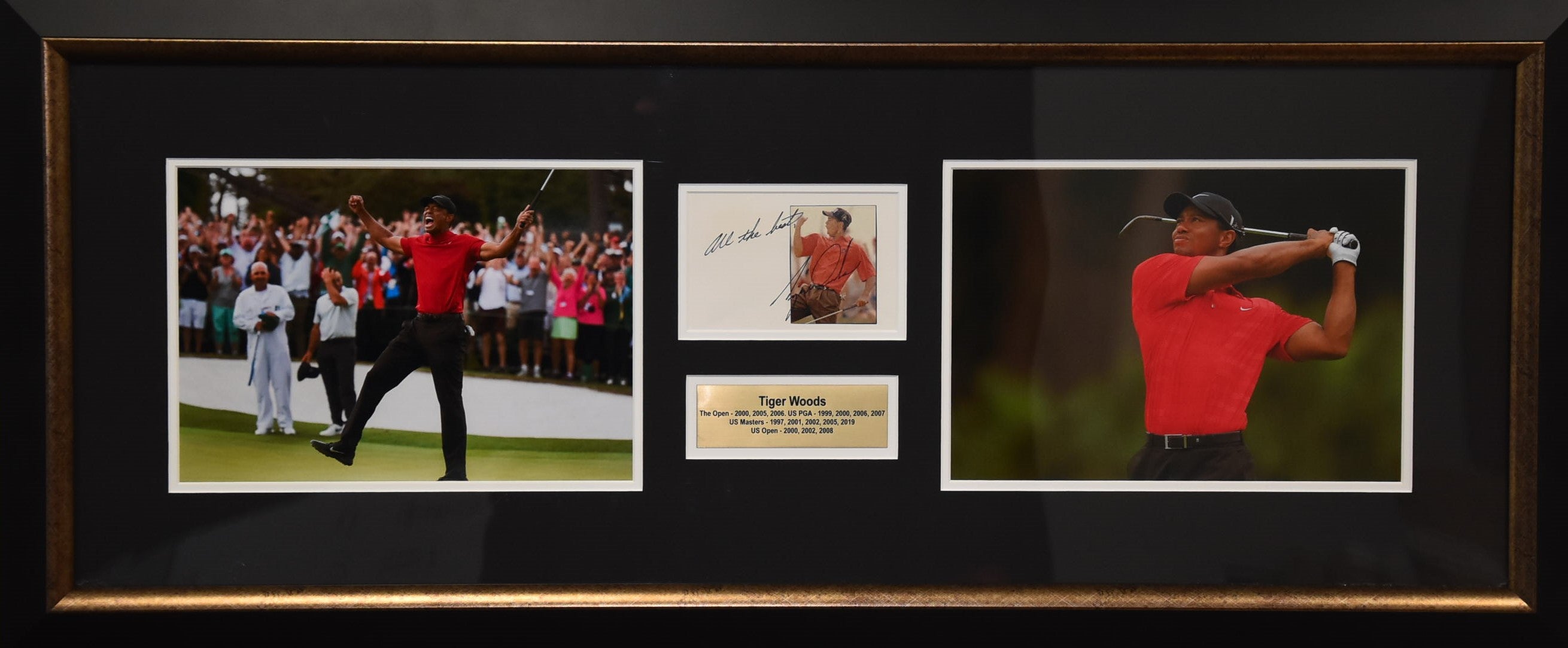 Tiger Woods 'Legacy' Personally Signed Collage – Unique Memorabilia