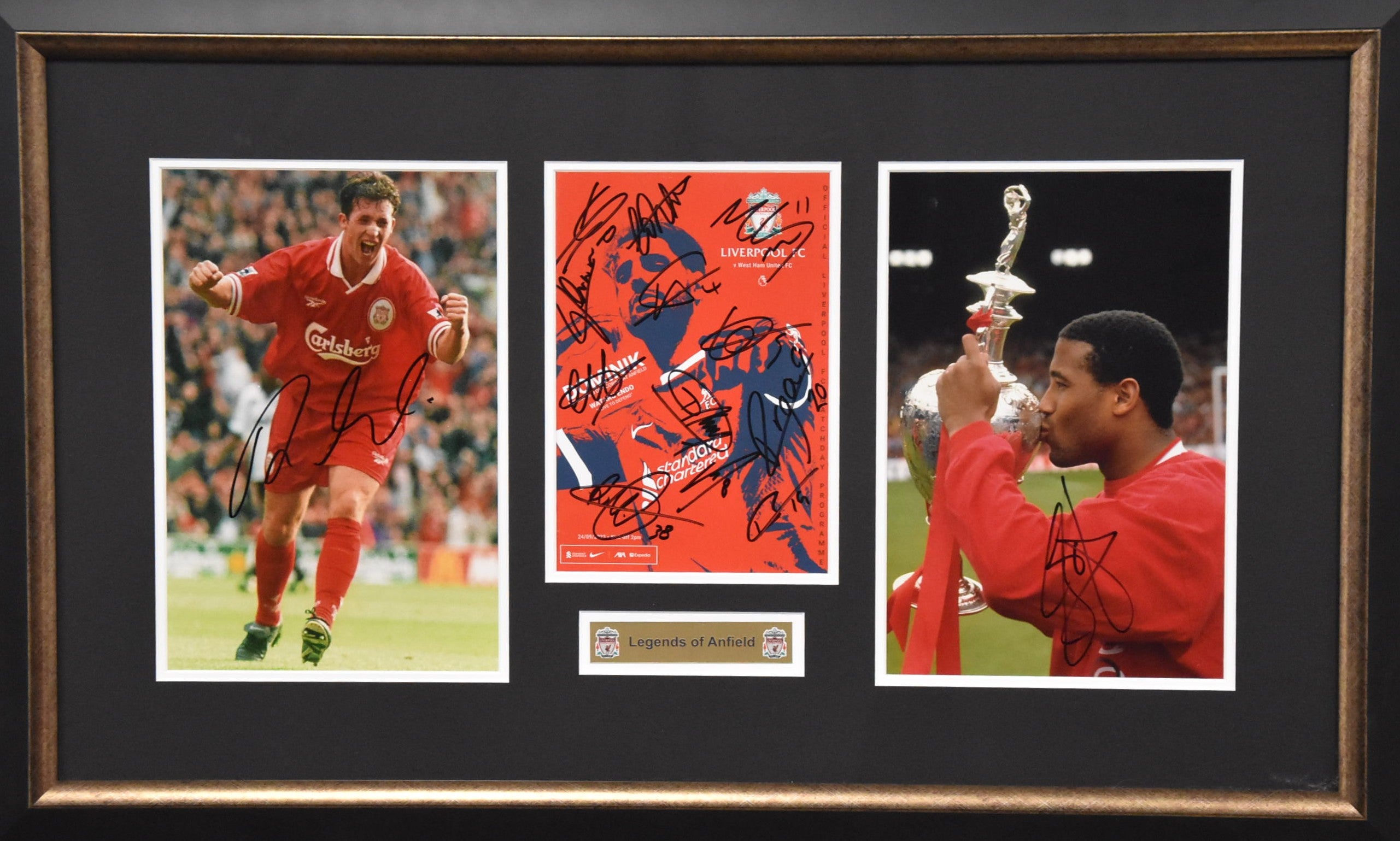 Liverpool FC "Legends of Anfield" Personally-Signed Tribute, Framed ...