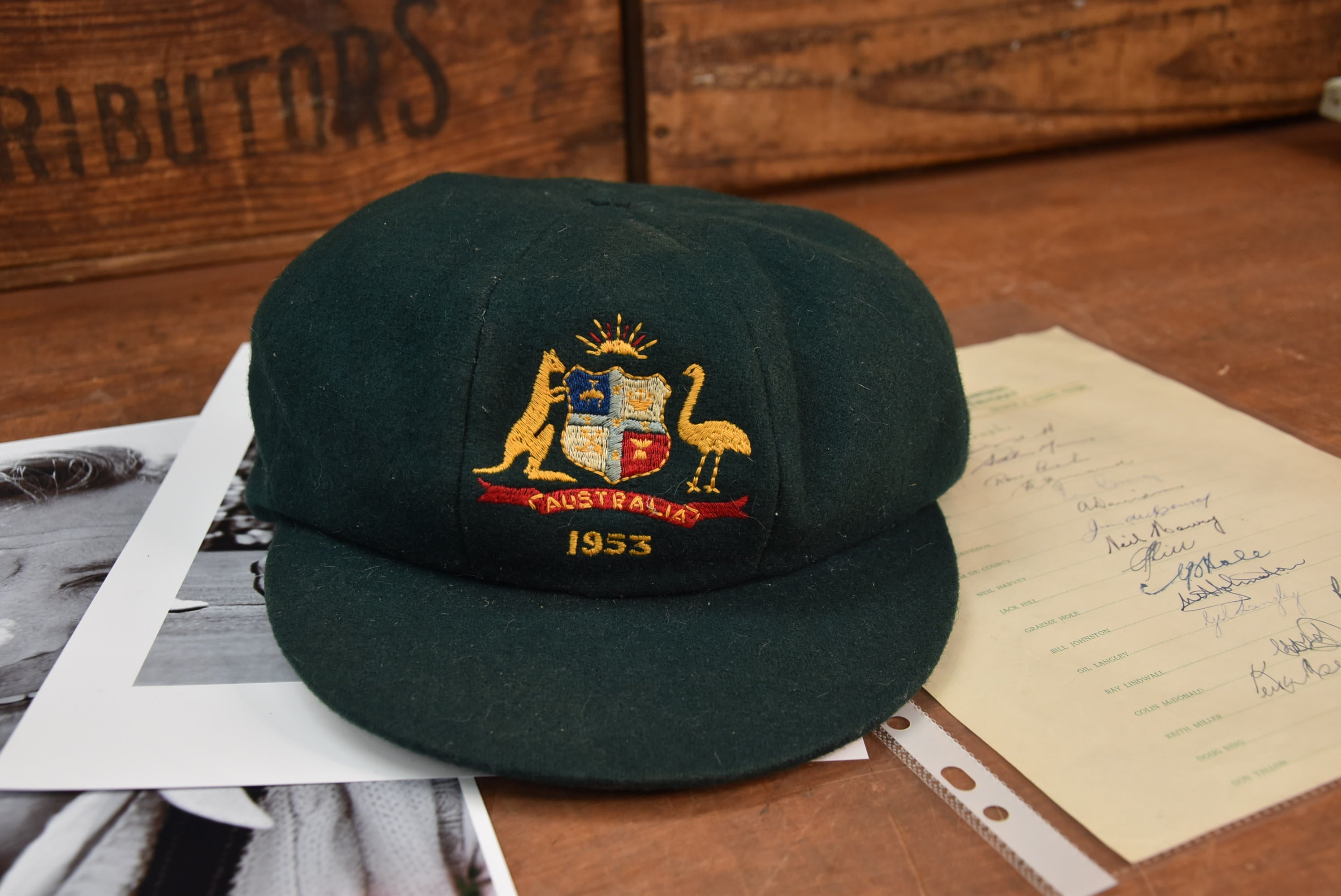 Ray Lindwall's 1953 Baggy Green Cap and More – Unique Memorabilia