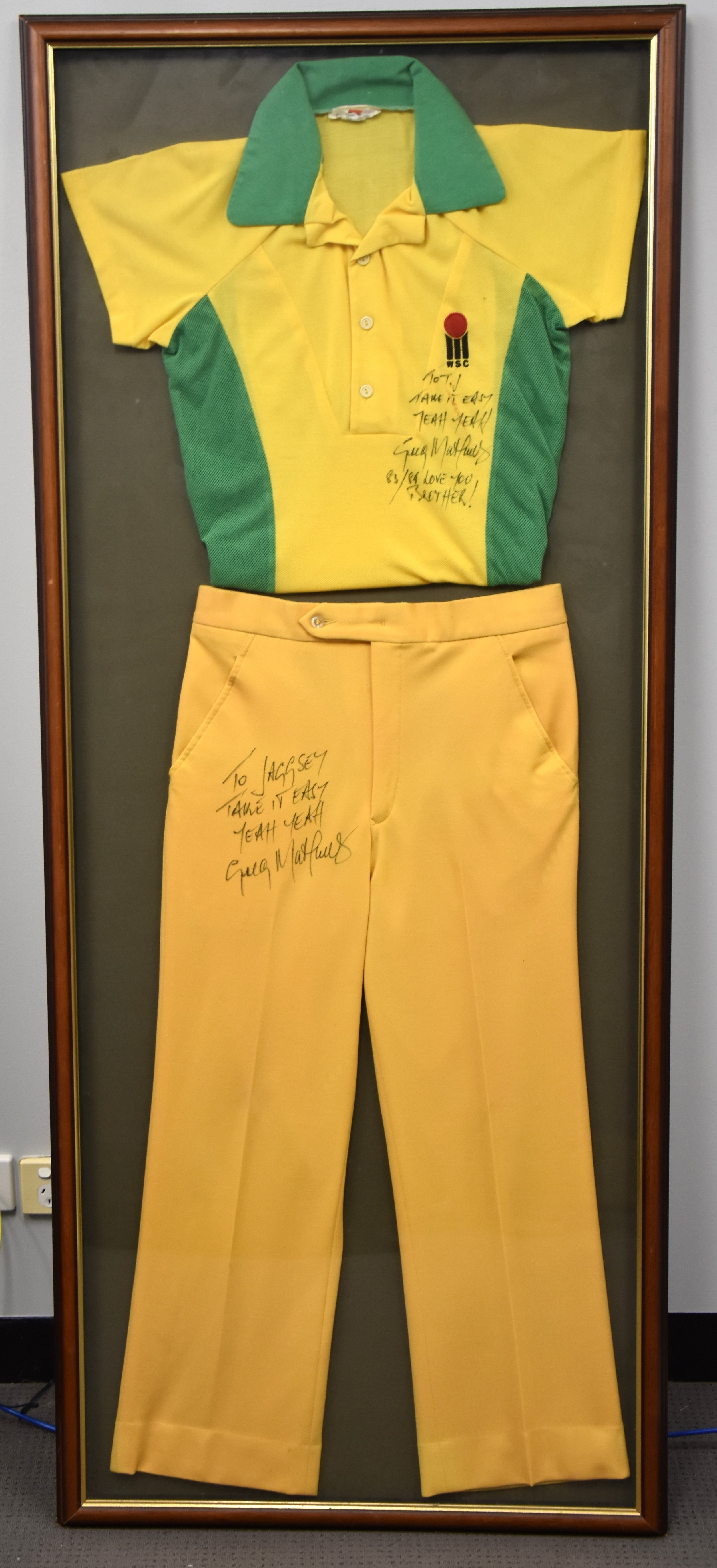 Greg Matthews Match-Worn Australia ODI Uniform, 1983/1984 – Unique ...