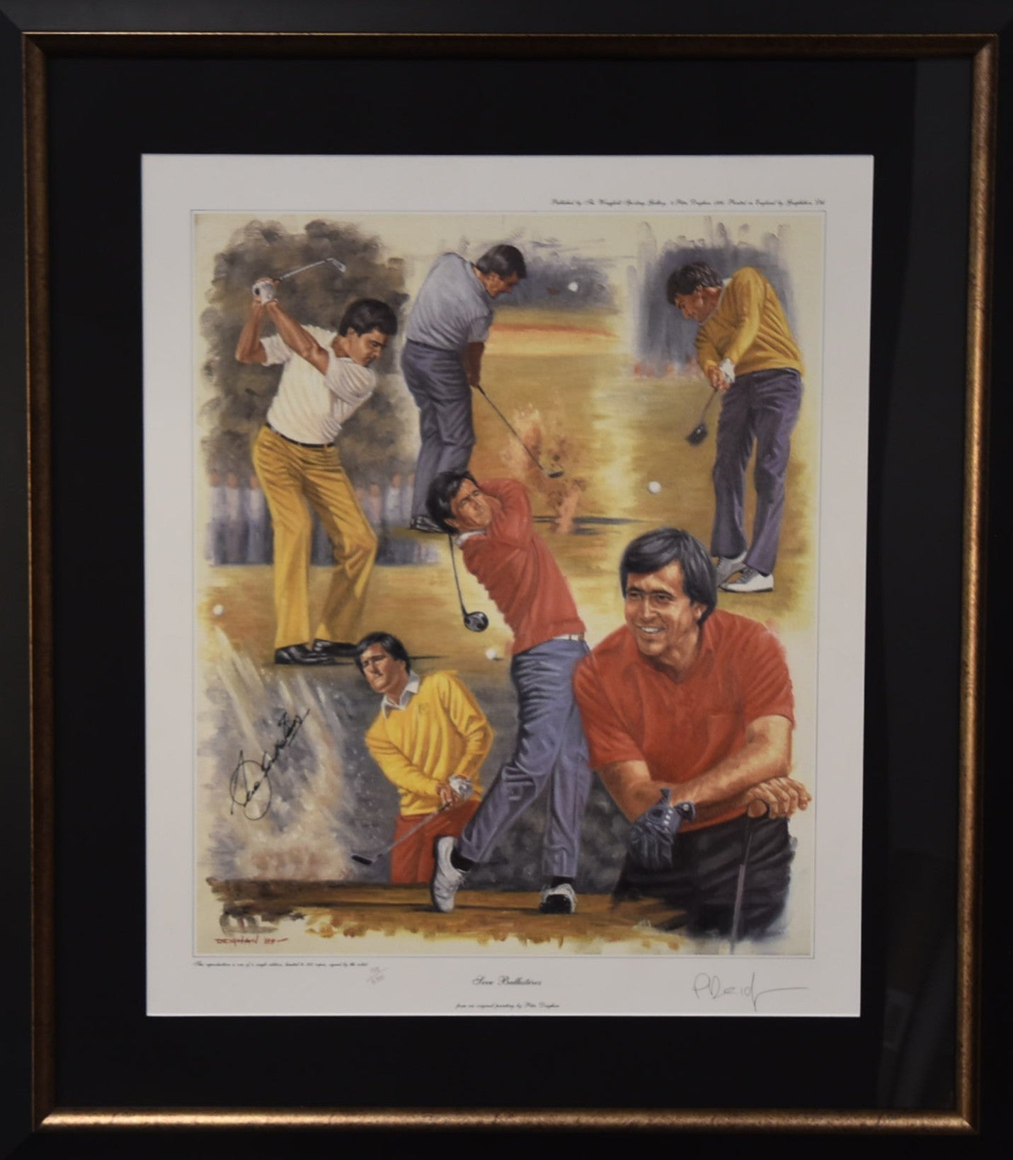 Seve Ballesteros Personally Signed Ltd Edition Tribute, Framed – Unique ...