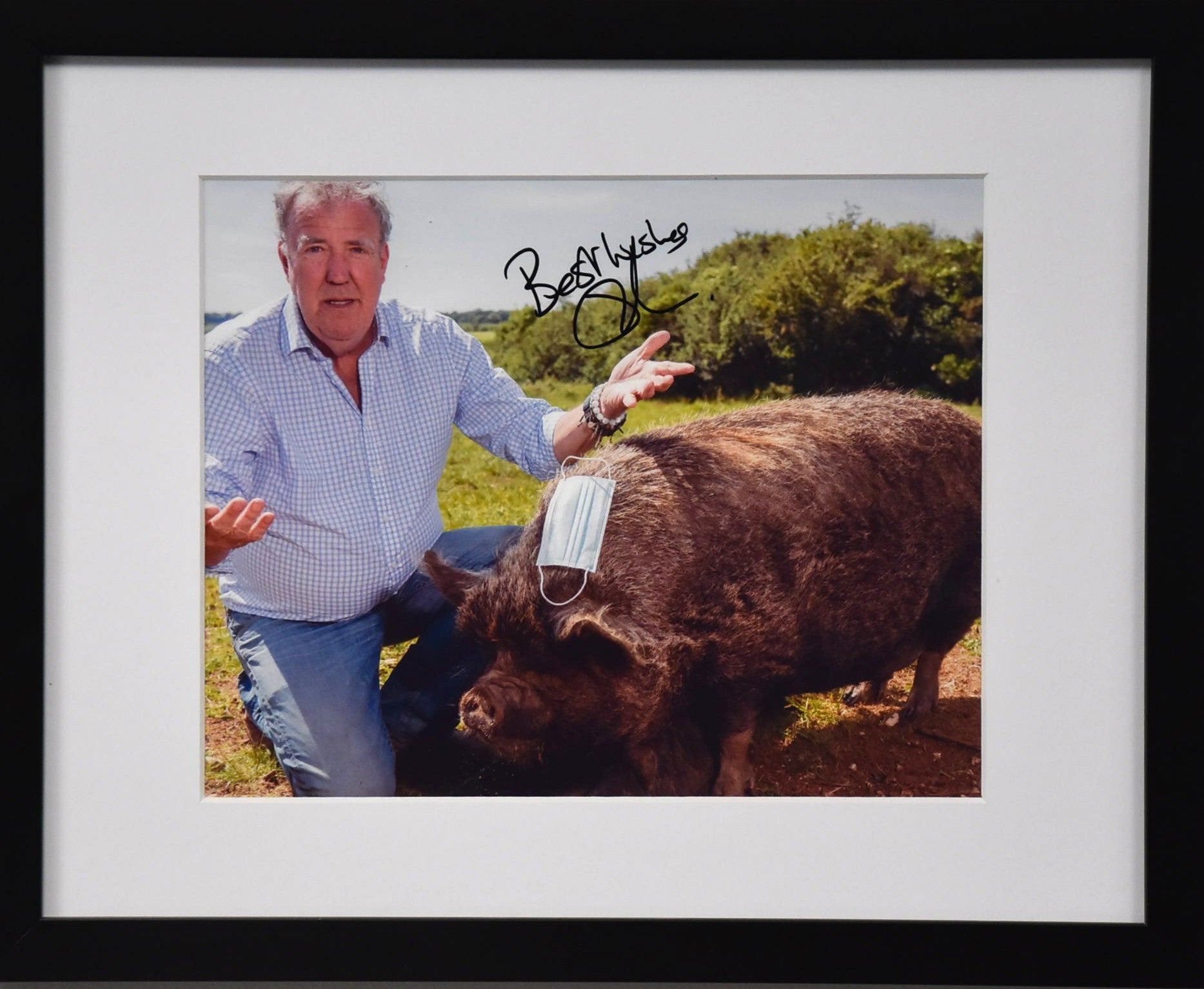 Jeremy Clarkson "Clarkson's Farm" Personally Signed Farm Photo, Framed ...